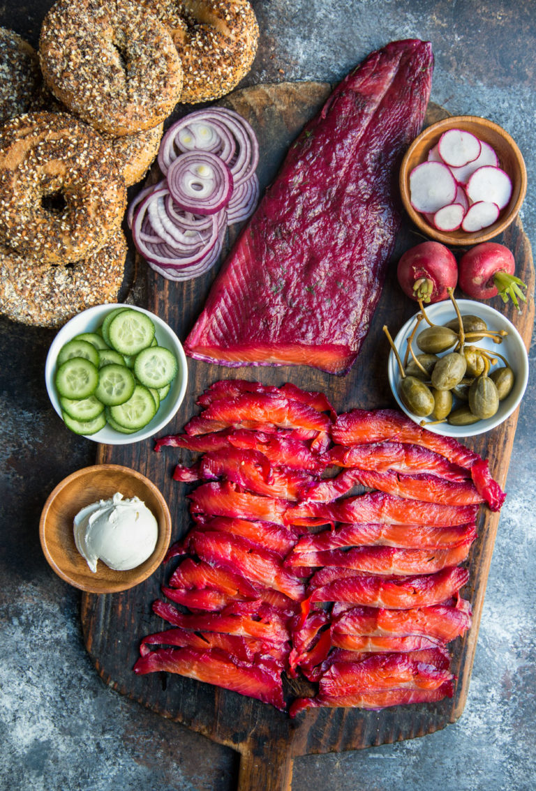 Beet-Cured Gravlax - WILD GREENS & SARDINES