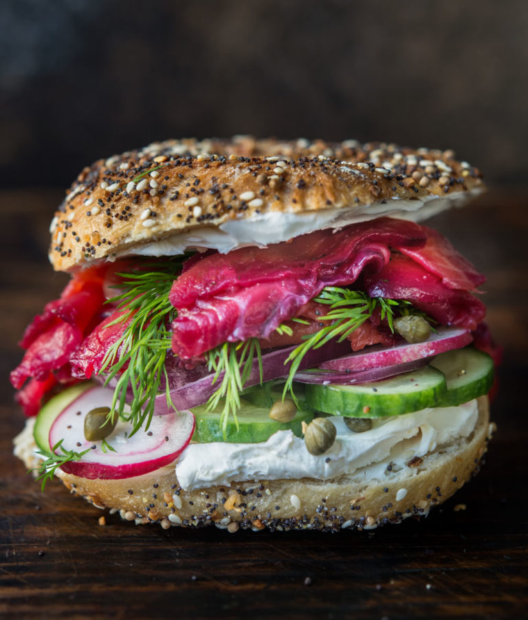 Beet-Cured Gravlax - WILD GREENS & SARDINES
