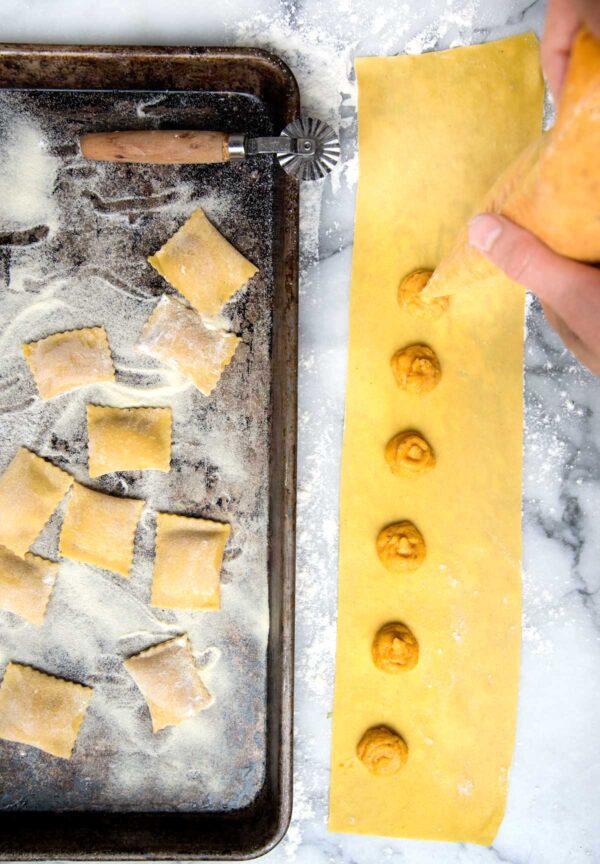Butternut Squash Stuffed Pasta - WILD GREENS & SARDINES