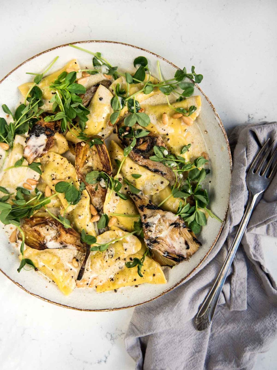 Artichoke Mezzaluna - WILD GREENS & SARDINES